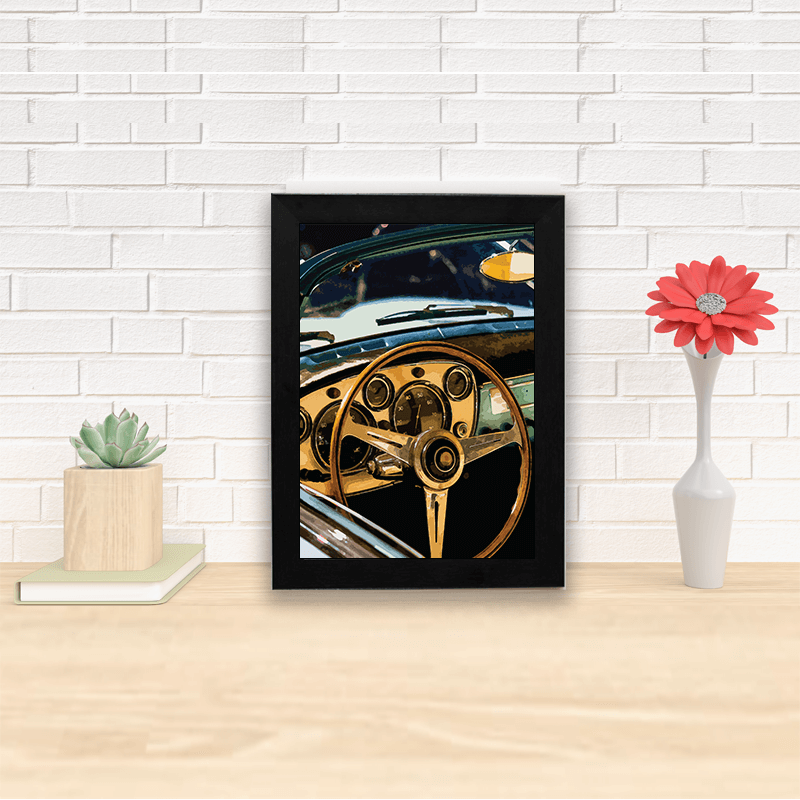 Retro Car Dashboard Poster – 46Memories